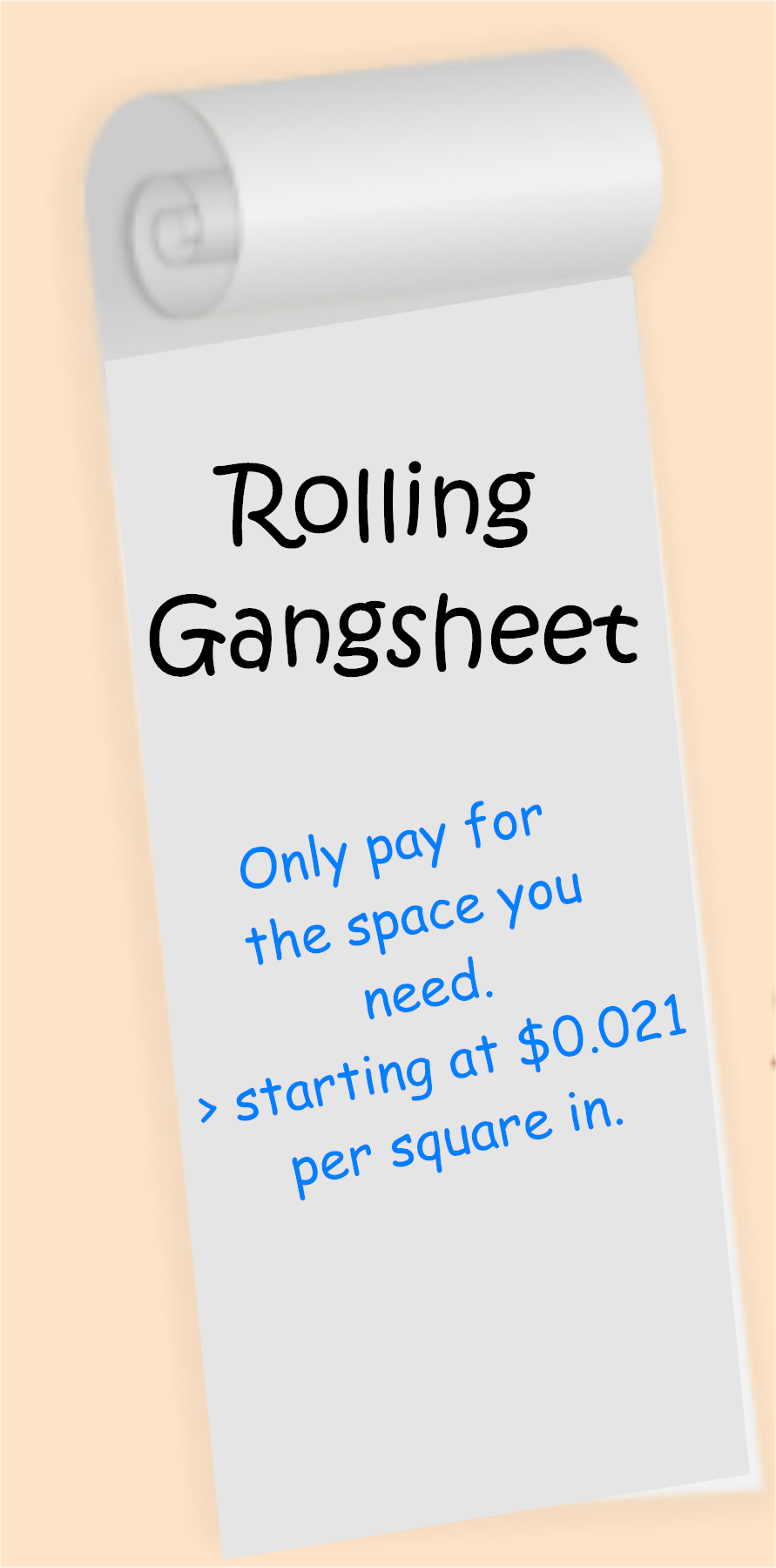 Custom ROLLING GANGSHEET – Knot So Crafty